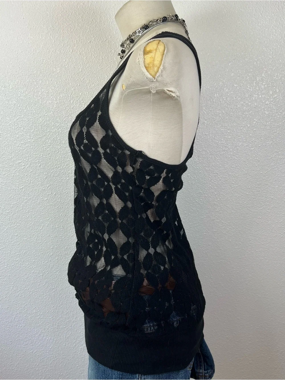 eyelash couture | Tops | Y2k Black Lace Overlay Tank Top | Poshmark